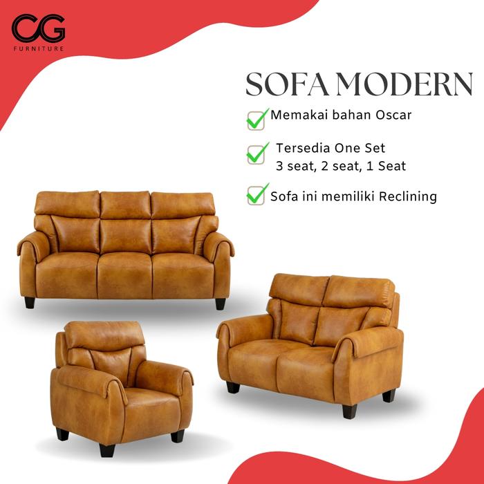 Jual Sofa Ruang Tamu 321 Seater Reclining Minimalis - MRS CHRL ...