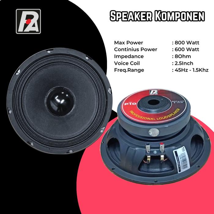 Jual Speaker Komponen PA AUDIO 10800 10 inch Best Quality | best seller ...