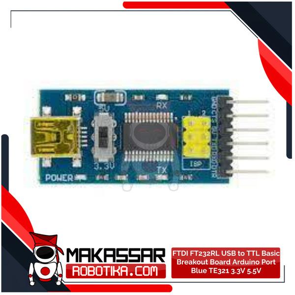 Jual FTDI FT232RL USB to TTL Basic Breakout Board Arduino Port Blue TE321 3 - Kota Pare Pare ...