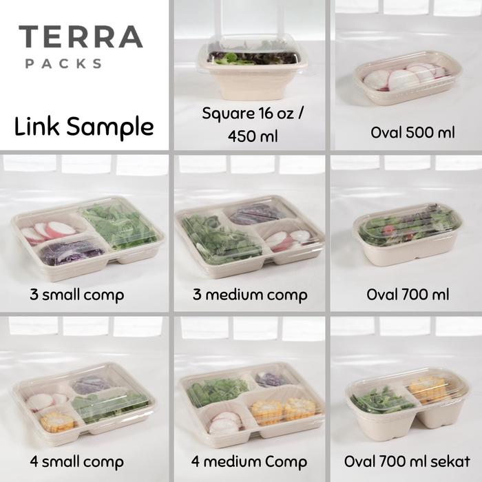 Jual Terra Bagasse Food Lunch Box Kotak Tempat Makan Catering Box ...