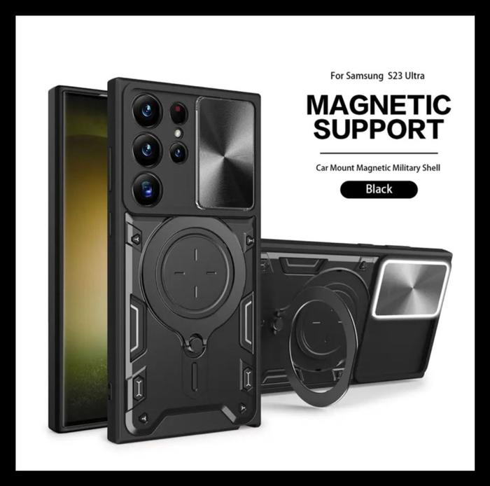 Jual Samsung Galaxy S23 Ultra 5G Pattern Armor Ring Magnetic Hard Case ...