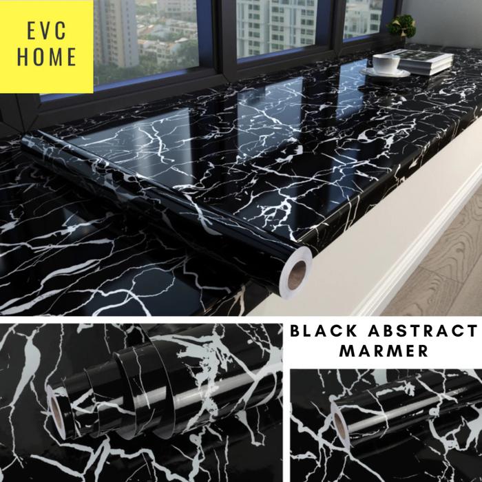 Jual Wallpaper dinding dapur kitchen motif batu marmer 3d glossy ...