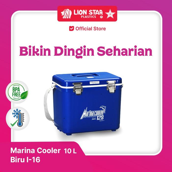 Promo LION STAR Kotak Pendingin Marina Cooler Box 10 L I-16 - Biru ...
