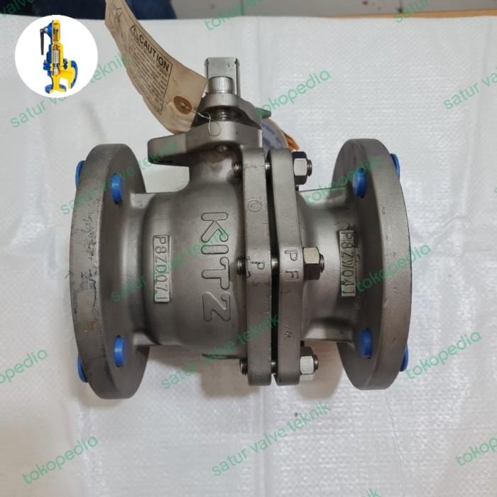 Jual BALL VALVE KITZ 3/4" INCH STAINLESS STEEL SS304 DN20 JIS 10K FLANGE - Jakarta Barat - satur ...