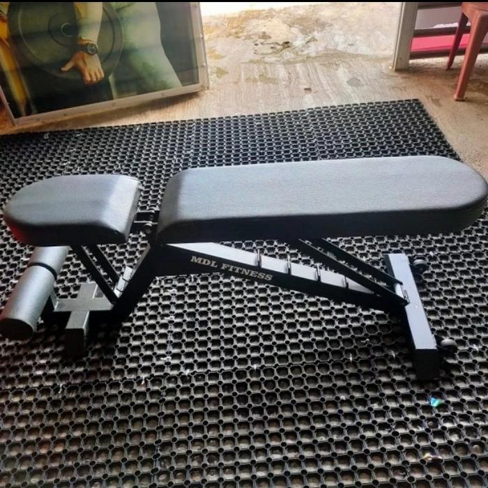 Jual Adjustable bench bangku bench gym fitness 3 in 1 flat incline ...