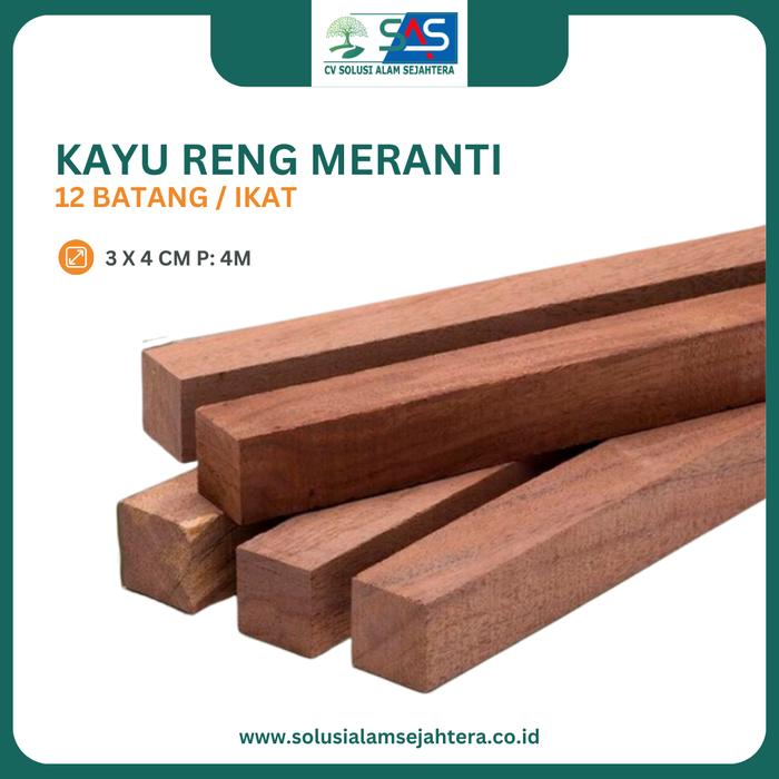 Jual Kayu Reng Meranti Ukuran 3x4 | 12 Batang/ikat - Kota Depok - CV ...