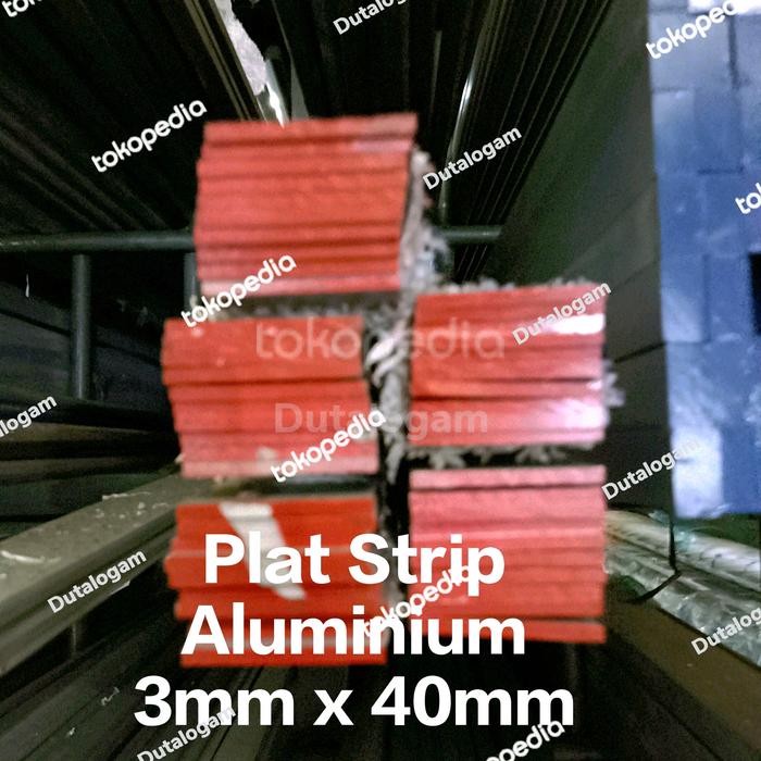 Jual plat strip aluminium 3mm x 40mm x 1000mm / plat strip alumunium ...