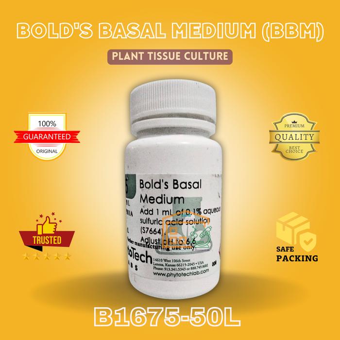Jual Bold's Basal Medium (BBM) - Plant Tissue Culture, 50 Liter - Kab ...