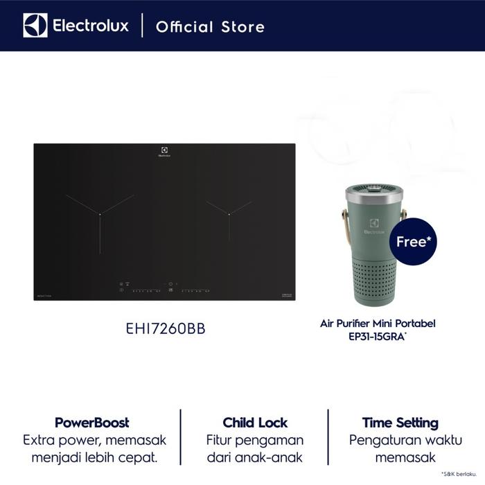 Jual Electrolux Kompor Tanam Induksi 70cm EHI7260BB / EHI 7260BB ...