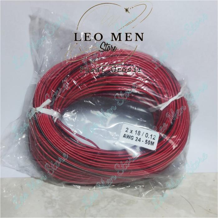 Jual Kabel AWG 24~Kabel Serabut AWG 24~2 X 18/0,12~Merah Hitam - Kota Tangerang - LeoMen Store ...
