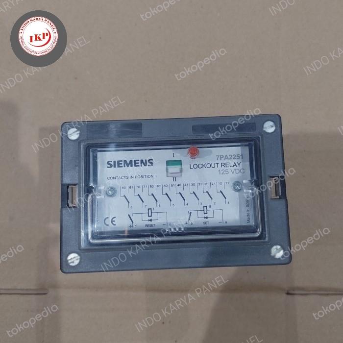 Jual SIEMENS 7PA2251 LOCKOUT RELAY 125VDC + SOKET SIEMENS - Jakarta ...