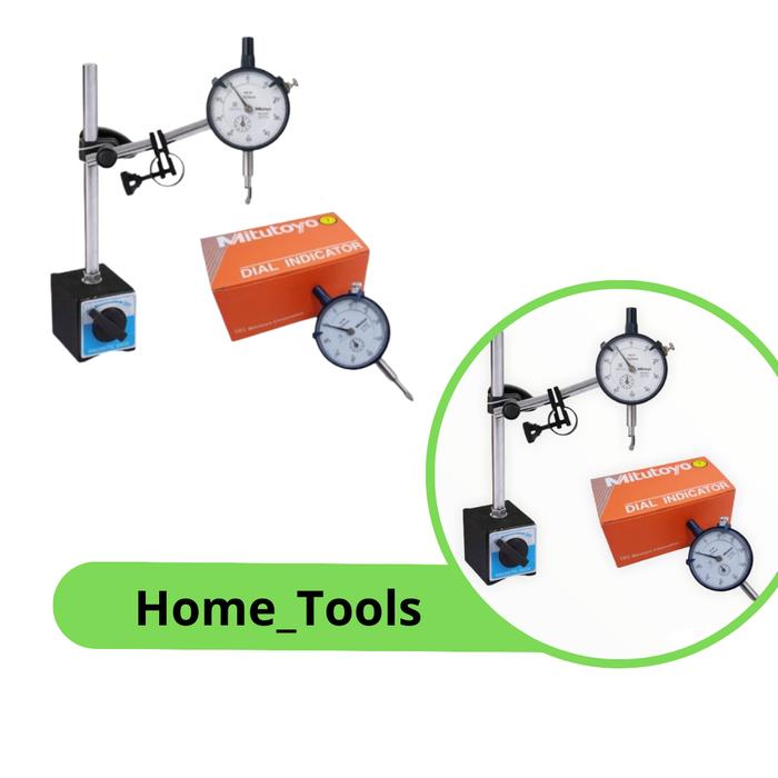 Jual Dial Indicator Mitutoyo And Magnetic Dial Stand Base Pick Test Good
