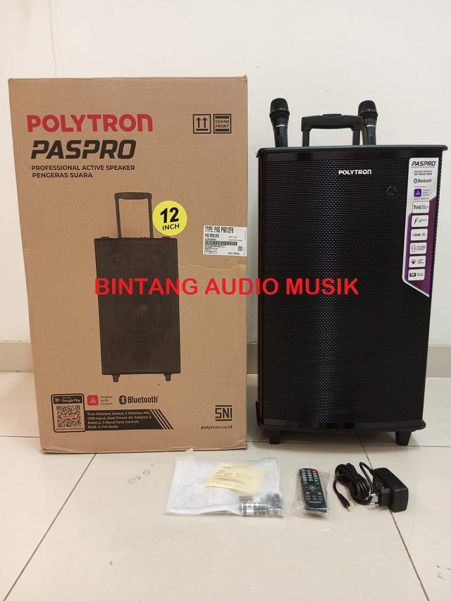 Jual SPEAKER AKTIF PORTABLE POLYTRON PAS PRO 12F6 ORIGINAL 12 INCH BT ...