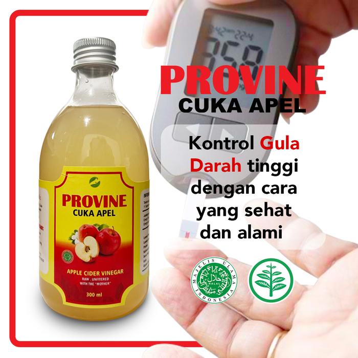 Jual PROVINE CUKA APEL MURNI ORIGINAL 300ML OBAT DIABETES HERBAL ALAMI ...