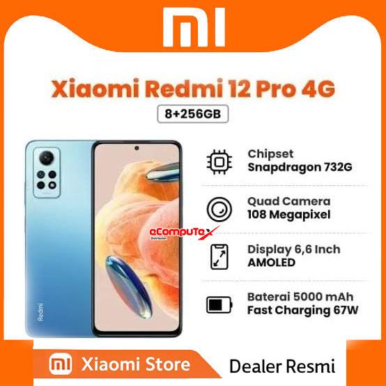Jual Handphone Xioami Redmi Note 12 Pro 4G 8/256GB Garansi Resmi ...