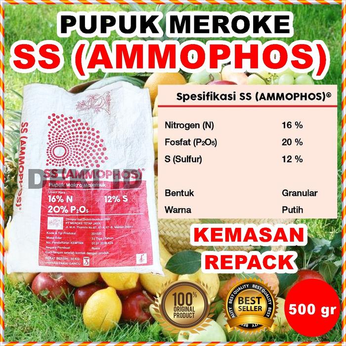 Jual Pupuk Meroke SS Ammophos Amonium Phospat Kemasan Repack 500 gr ...