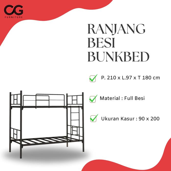 Jual Ranjang Besi Bunkbed Nuvo Orbitrend - Tempat Tidur Divan Besi ...