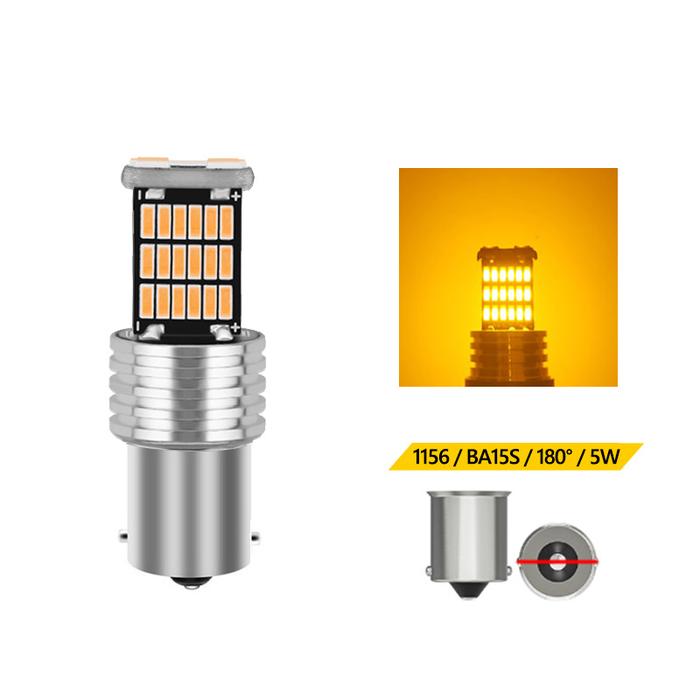 Jual Lampu LED Signal Sein Mundur Rem 45 Titik SMD 1157 1156 BAU15S T20 ...