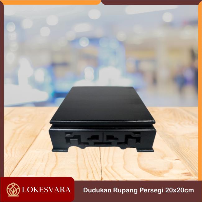 Jual Dudukan Alas Tatakan Kayu Jati Rupang Patung Serbaguna Persegi ...