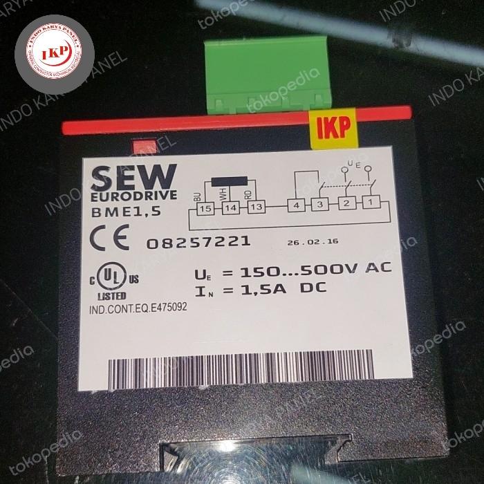 Jual SEW EURODRIVE BME 1,5 150-500V AC RECTIFIER BRAKE - Jakarta Pusat ...