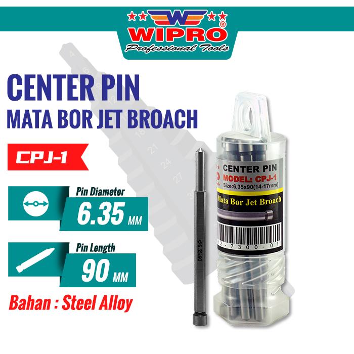 Jual WIPRO Center Pin Mata Bor Jet Broach CPJ-1 6.35X90 (14-17mm) - Kota Surabaya - Wipro Shop ...