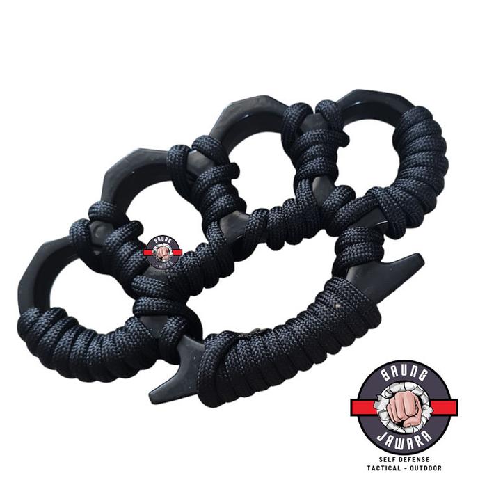 Jual Tactical Steel KNUCKLE Baja Tebal Paracord Anti Slip Bernakel ...