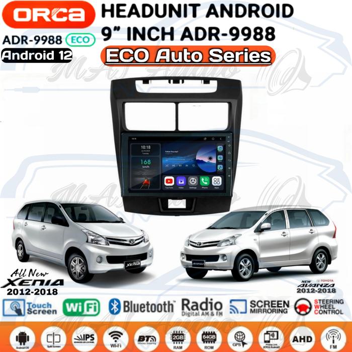 Jual Head Unit Android ORCA 9 inch OEM new Avanza Xenia 2012-2018 soket ...
