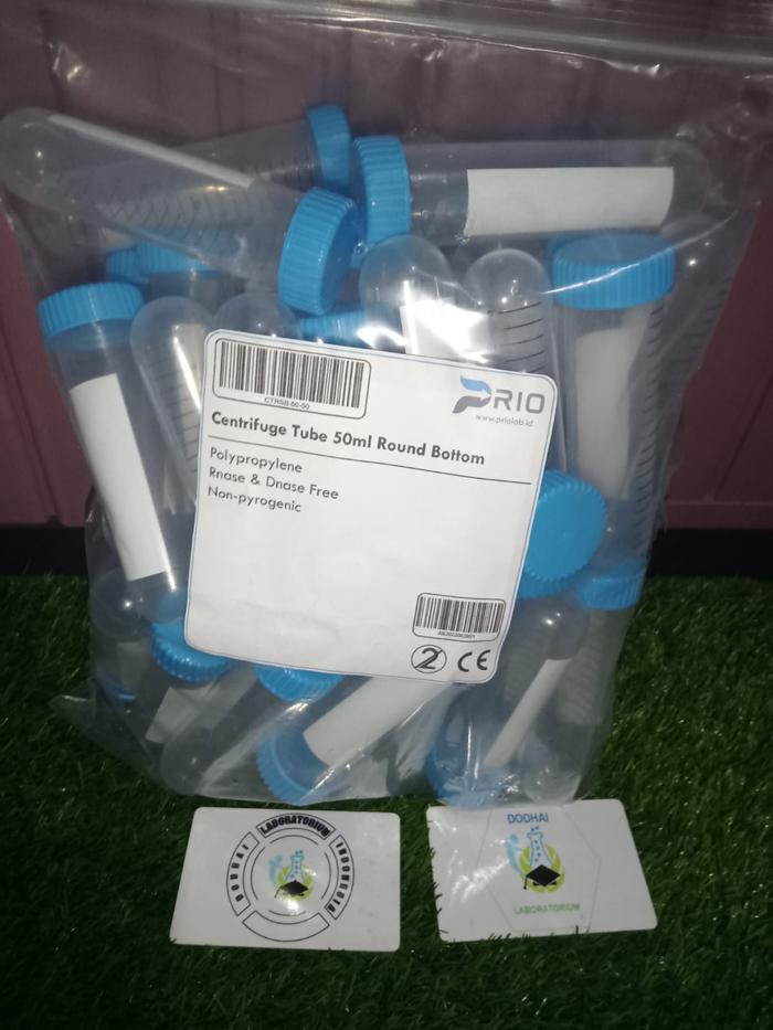 Jual Centrifuge Tube Round Bottom 50 ml, Tabung Sentrifuse eceran per ...