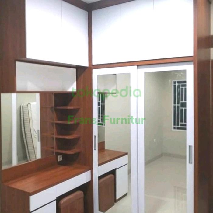 Jual Lemari Pakaian Meja Rias HPL pintu geser custom - Kota Tangerang ...