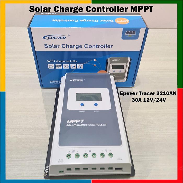 Jual Solar charger controller 30a epever tracer 3210an lcd real mppt 12-24v - Jakarta Pusat ...