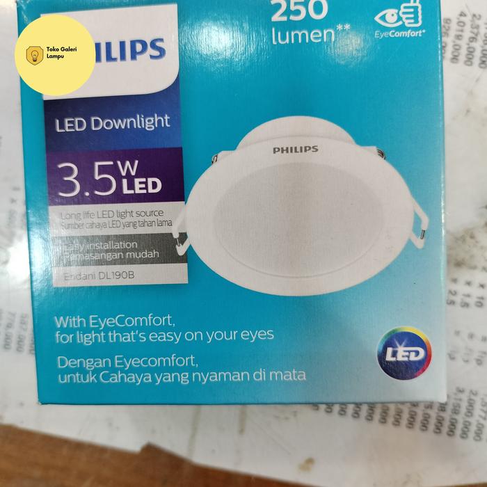 Jual LAMPU PHILIPS DOWNLIGHT LED DL 190B ERIDANI G2 3,5WATT 3 INCH 3 ...