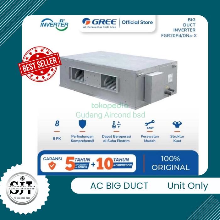 Jual GREE AC BIG DUCT INVERTER 8PK FGR20PD/DNA-X FREON R410 - Kota ...