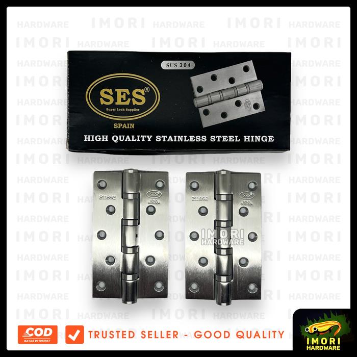 Jual SES Engsel Bearing Stainless 3 4 5" Pintu Jendela Door Hinge - 4 ...