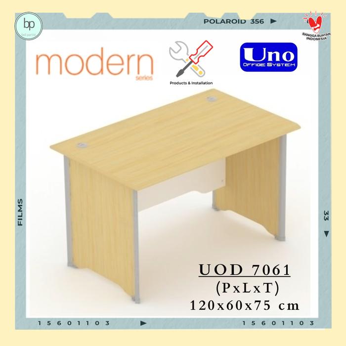 Jual Meja Kantor / Meja Kerja UNO UOD 7061-uk 120x60x75 cm-Modern ...