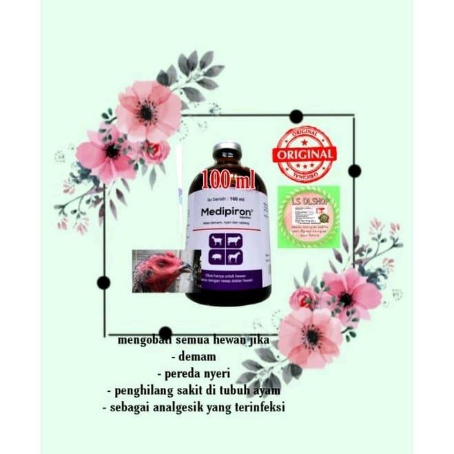 Jual medipiron 100 ml obat ayam sapi semua hewan demam panas pereda ...