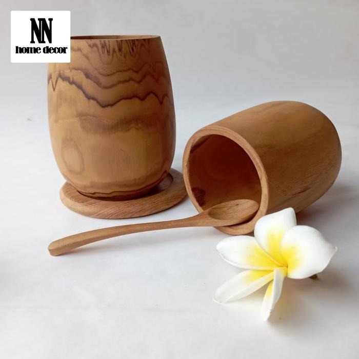 Promo Gelas minum kayu jati alami handmade - Kota Denpasar ...
