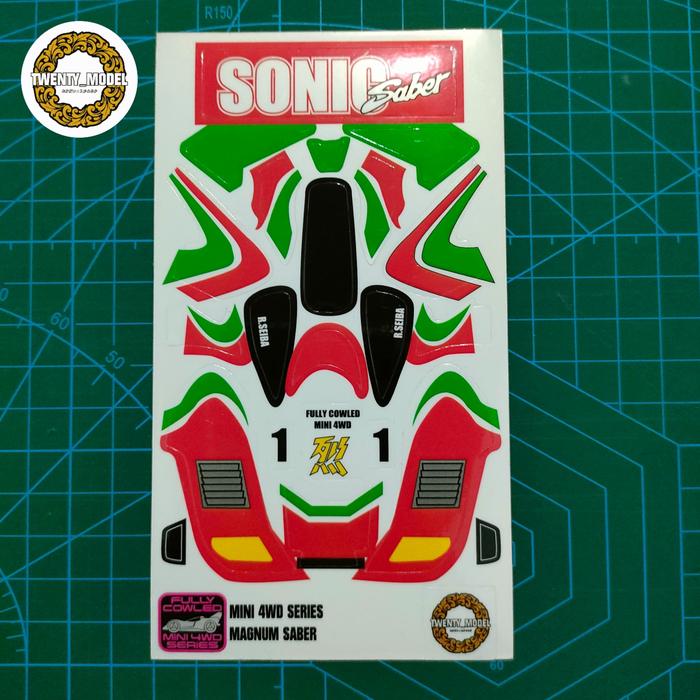 Jual stiker decal Mini4wd Sonic saber - Kota Denpasar - Twenty_Model ...