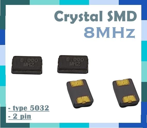 Jual Crystal 8MHz 2 pin Xtal 8 Mhz 2pin SMD 5032 8.000mhz - Kota ...