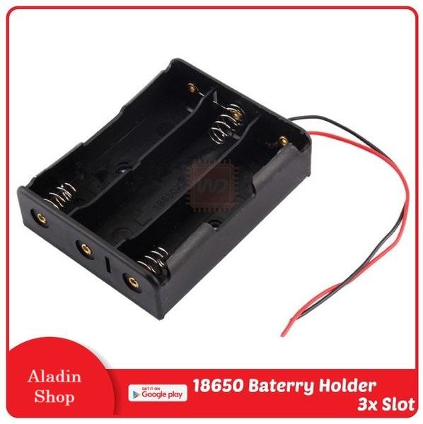 Jual Battery Tempat Batre Kotak Baterai Holder 18650 3slot 3S 3 Slot ...