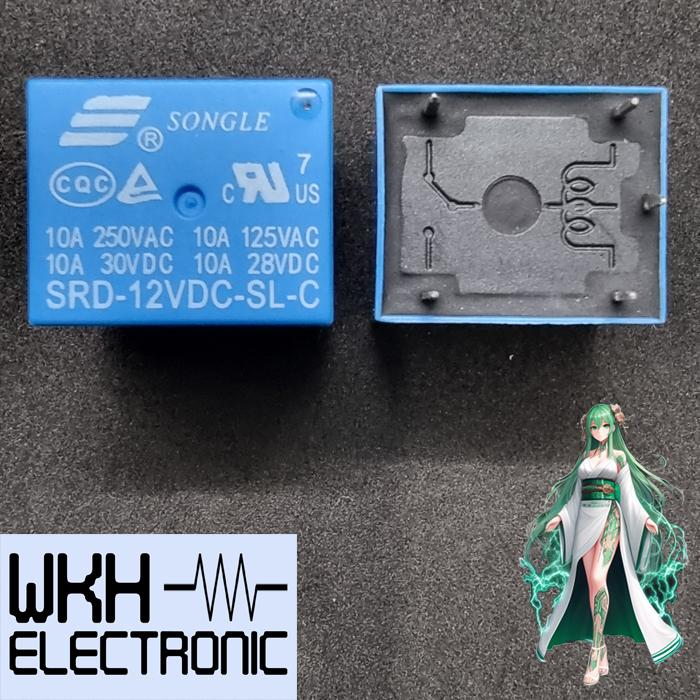 Jual Relay 12V 10A Songle SRD-12VDC-SL-C 5pin T73 DC Control Coil - Kota Surabaya - WKH ...