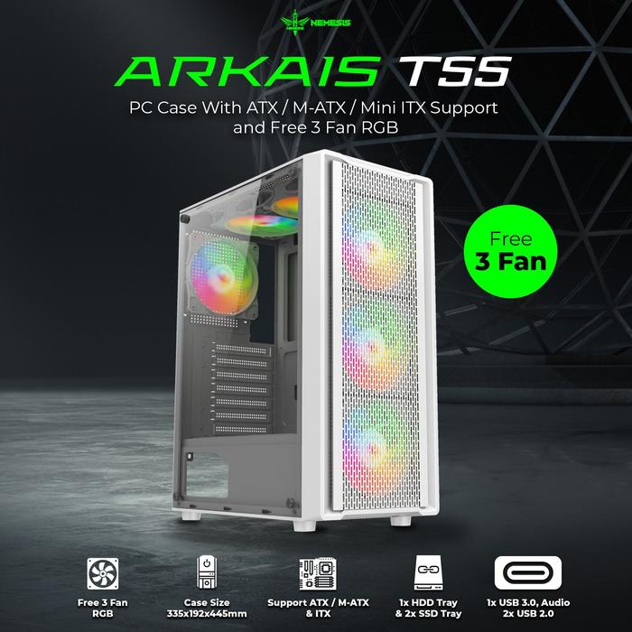 Promo PC Case NYK Nemesis ARKAIS T55 - Jakarta Pusat - NYK Nemesis ...