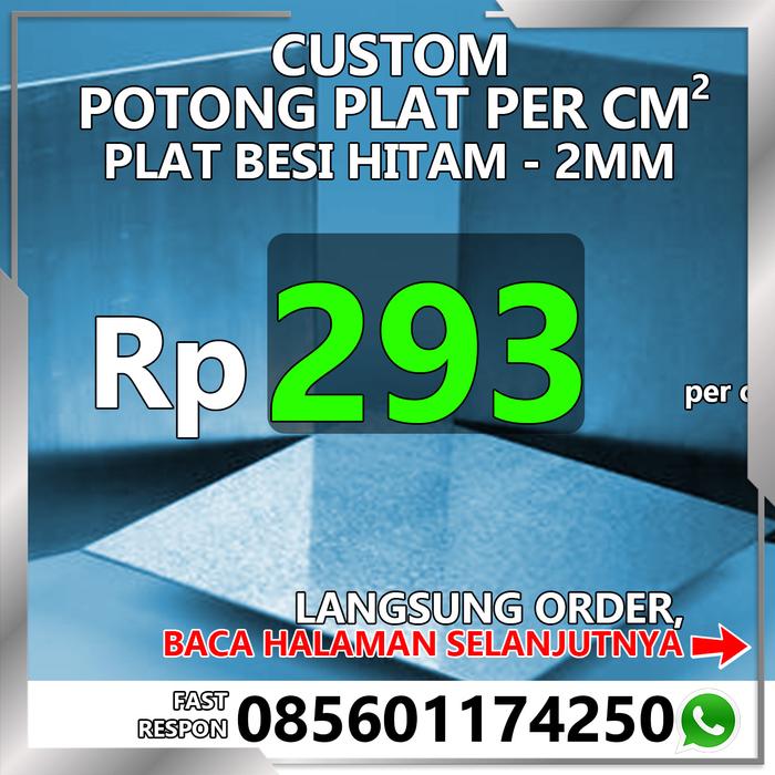 Jual Plat Besi Hitam Tebal 2mm Potongan Custom Laser Cut - Kab. Bantul ...