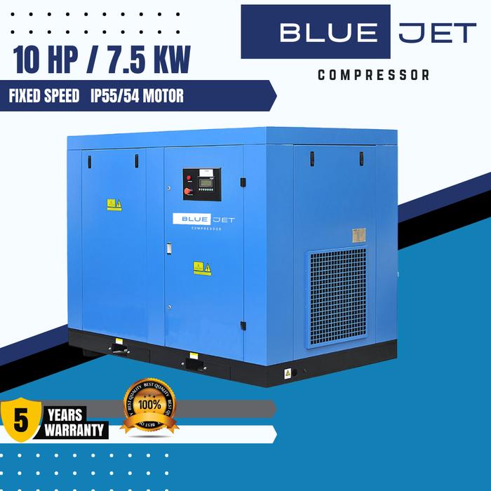 Jual 10 HP / 7.5 KW Blue Jet Screw Air Compressor - Kota Tangerang ...