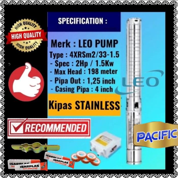 Jual Pompa submersible 4" LEO 2 Hp 1Phase 220v sibel sumur dalam 4inch ...