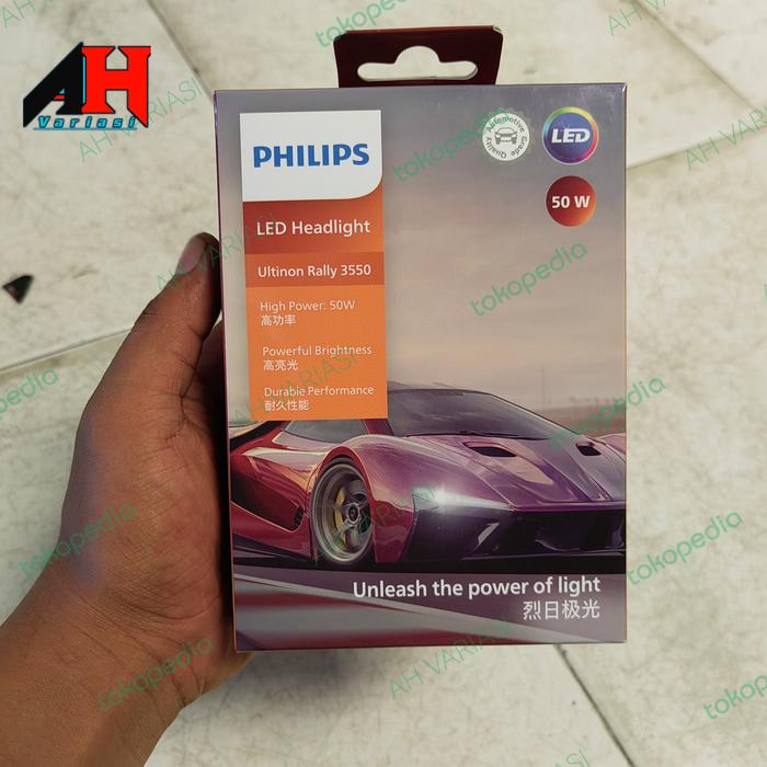 Jual Led Philips Ultinon Rally 3550 H4 6500K 50watt - Jakarta Timur ...
