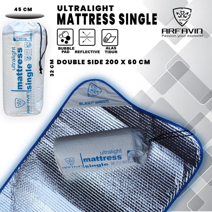 Jual MATRAS ALUMUNIUM FOIL SINGLE ARFAVIN DOUBLE BUBBLE PAD 200X60 ...