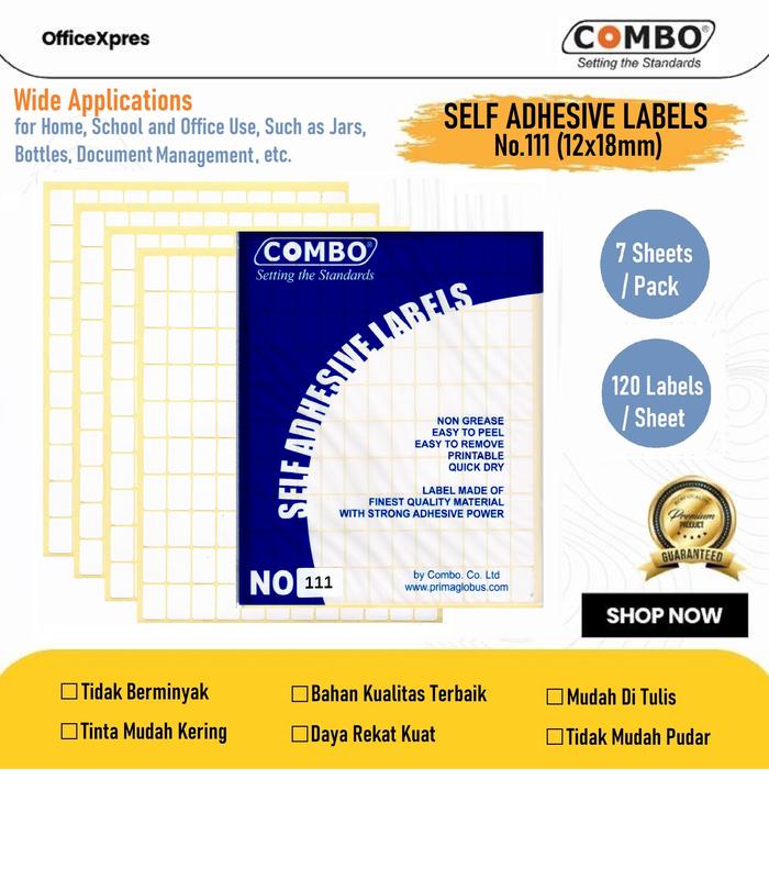 Jual Stiker Label / Self Adhesive Labels / Label Nama Sticker / Label ...