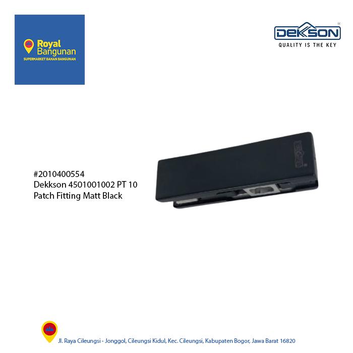 Jual Dekkson 4501001002 PT 10 Patch Fitting Matt Black - Kab. Bogor ...