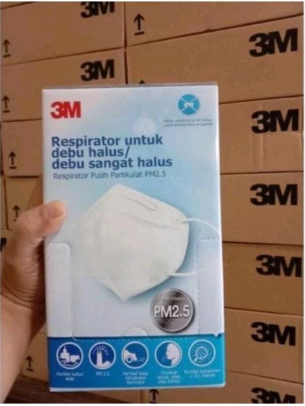 Jual 3M Respirator Masker KF94/KN95 EasyFit Filter Partikel Kecil P2.5 ...