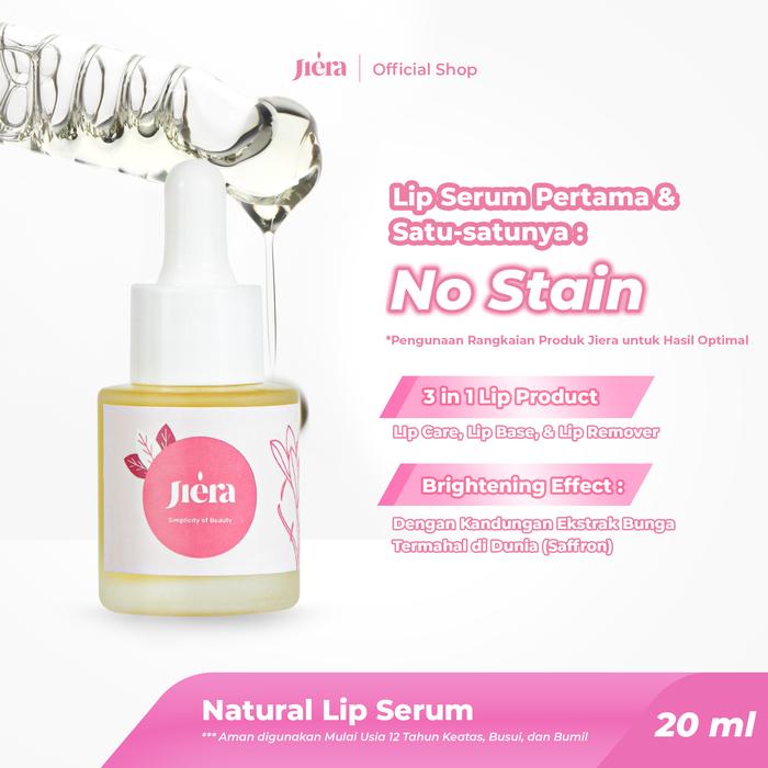 Promo jieraofficial 20ml Jiera Lip Serum Natural- Pertama di Indonesia ...